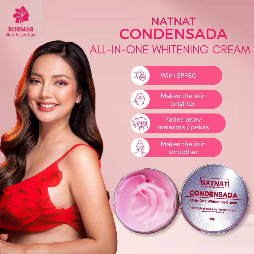 Natnat Condensada PEKAS MELASMA all in one whitening cream - ROSMAR SKIN ESSENTIALS