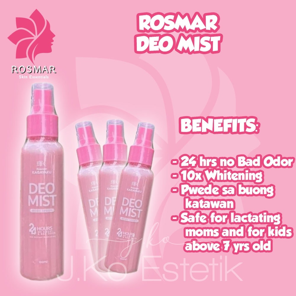 Rosmar Kagayaku Deo Mist - ROSMAR SKIN ESSENTIALS