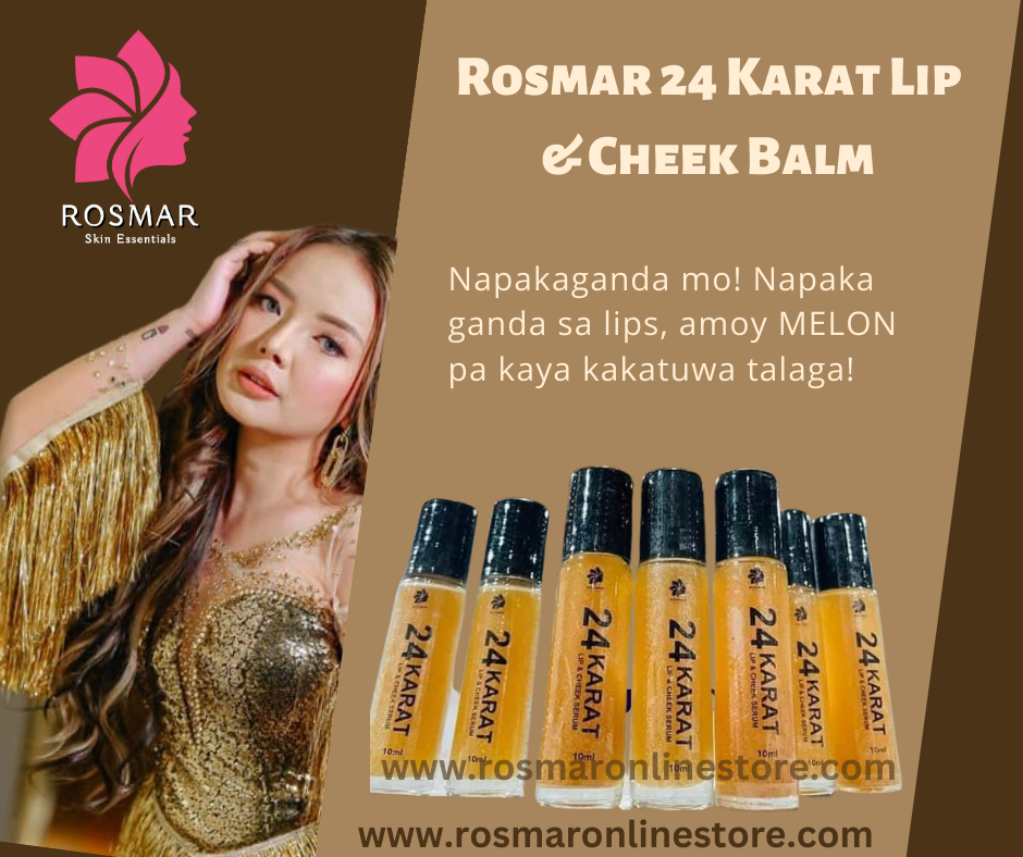 ROSMAR 24 KARAT LIP & CHEEK SERUM - ROSMAR SKIN ESSENTIALS